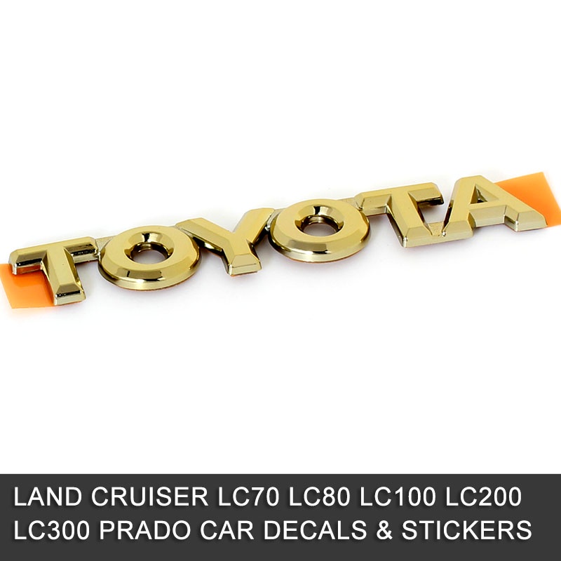 1pcs ABS Gold TOYOTA Logo Car Emblem Auto Decorative Badge Sticker ...