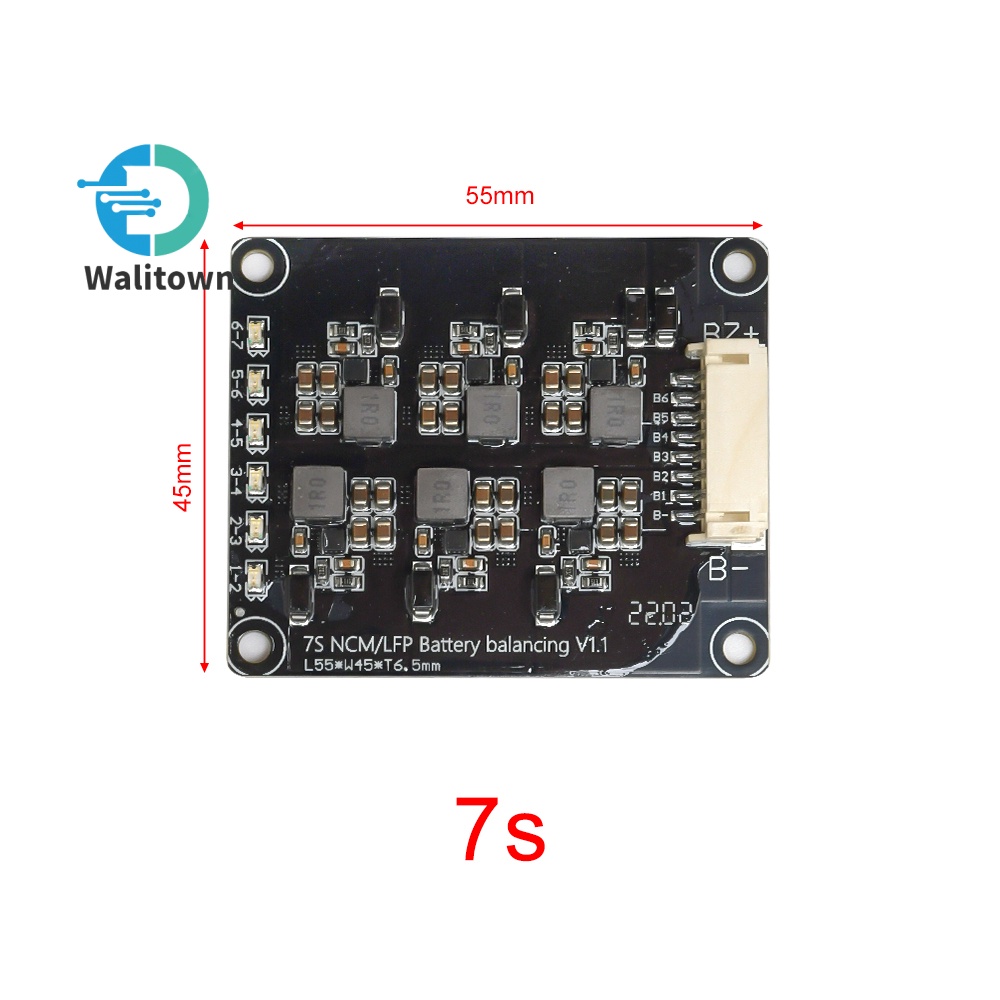 1.2A 7S-16S Li-Ion Lithium Battery Active Balancer Energy Transfer High Current Equalizer Module ...