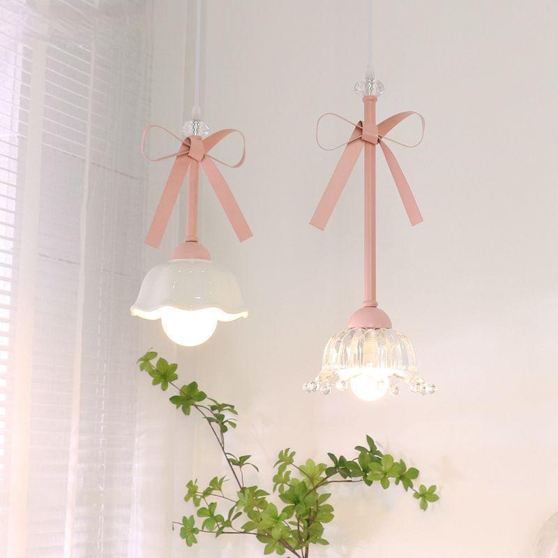Pink Bow-Tie Pendant Light for Dining Room, Bedroom, Closet and Bar ...