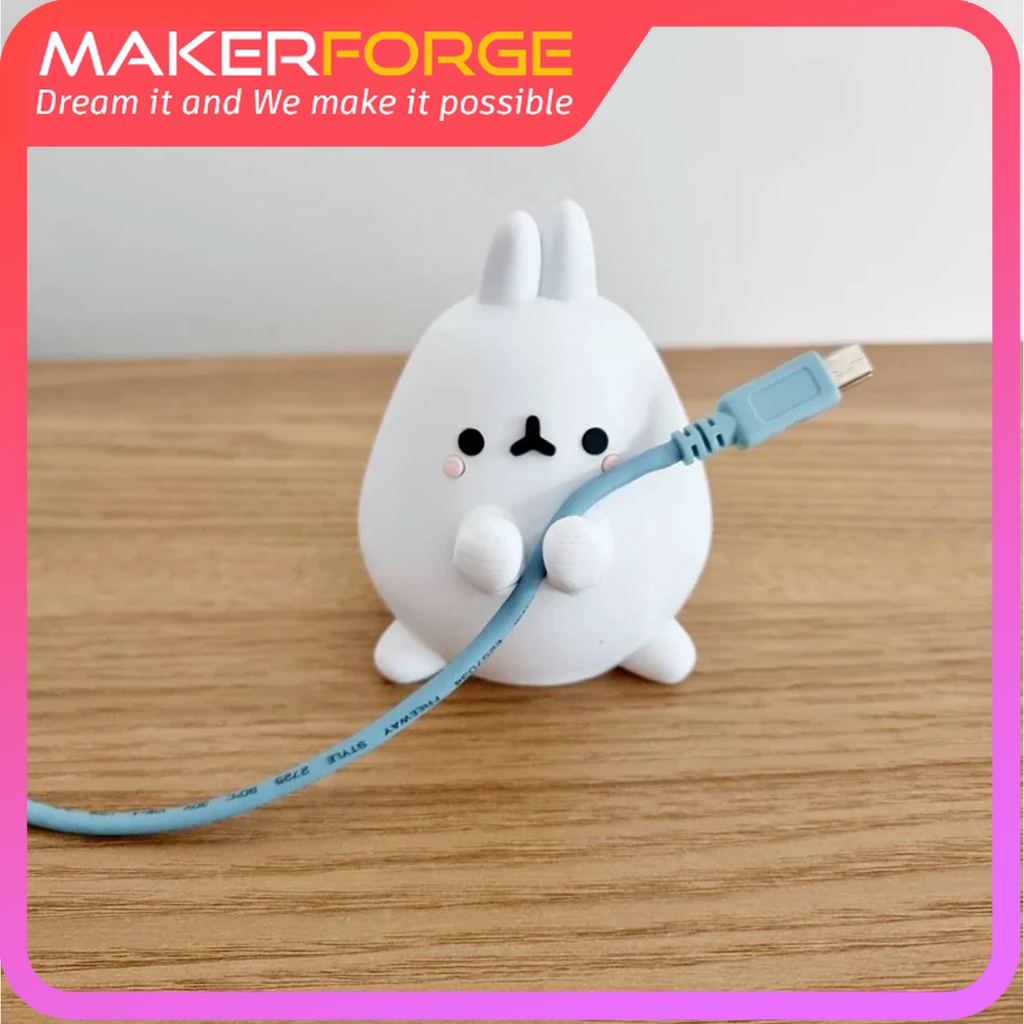 Kawaii bunny Cute Cable Management Cute Organizer Clips Wire Cord ...