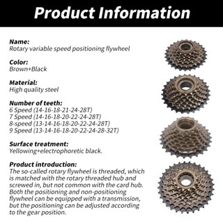 Bike Sprocket Thread Type Cogs 6/7/8/9/10 Speed MTB Sprocket 14-28T/14t ...