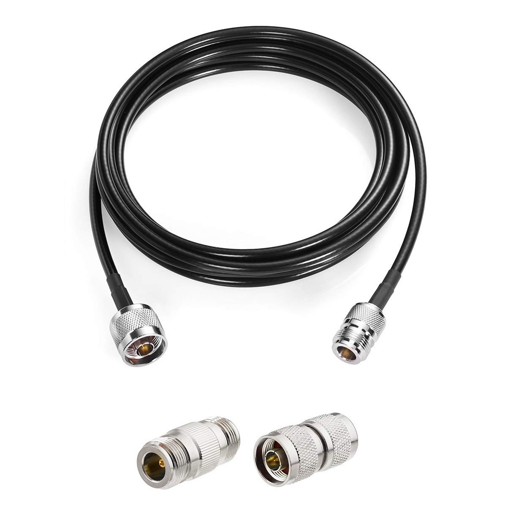 N Male to N Female RF Coaxial Coax Cable 3ft + 2pcs Type N Male/Female ...