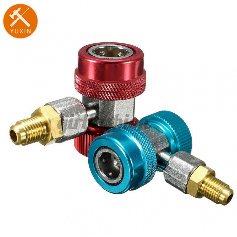 AUTO AC R134a Quick Connector Adapter Coupler with Low High HVAC All ...