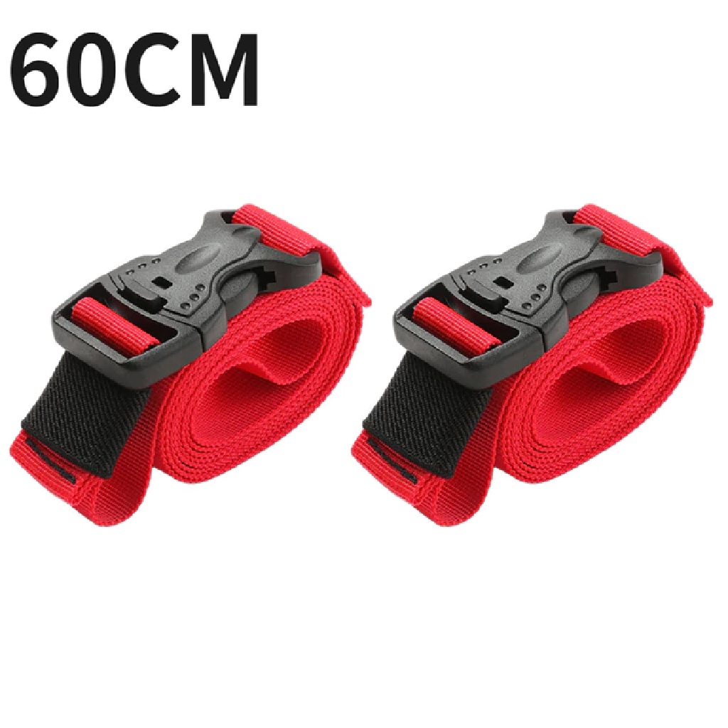 EWOD 2pcs Nylon Cargo Strap Recyclable Tied Luggage Fastener Ropes with ...