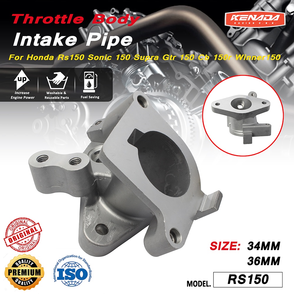 Throttle Body Efi Intake Elbow 34mm 36mm For Honda Rs150 Sonic 150 ...