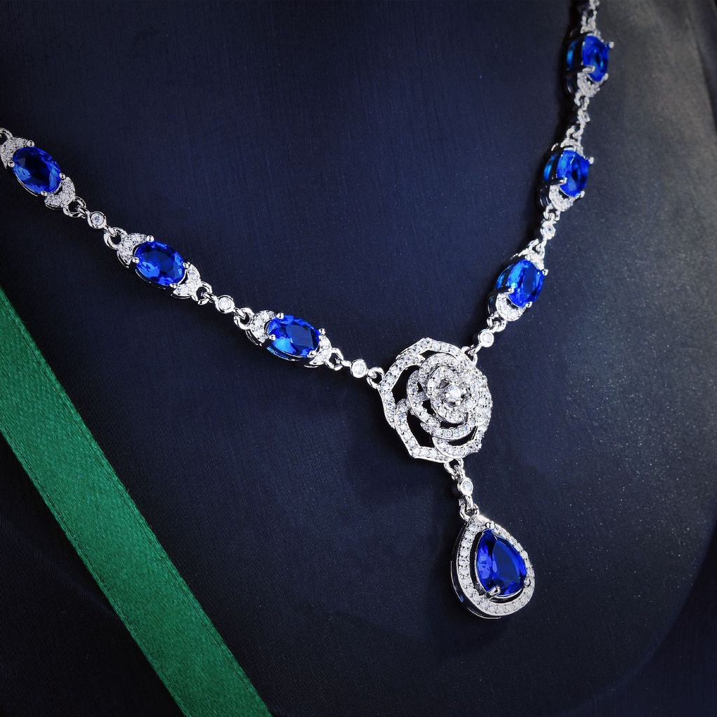GA Jewelry Fashion Korean Heavy Industry Necklace Micro-encrusted With ...