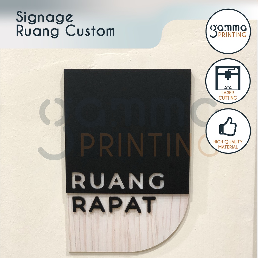 Custom Acrylic Signage Room Writing UV Print Sign Board Acrylic Gamma ...