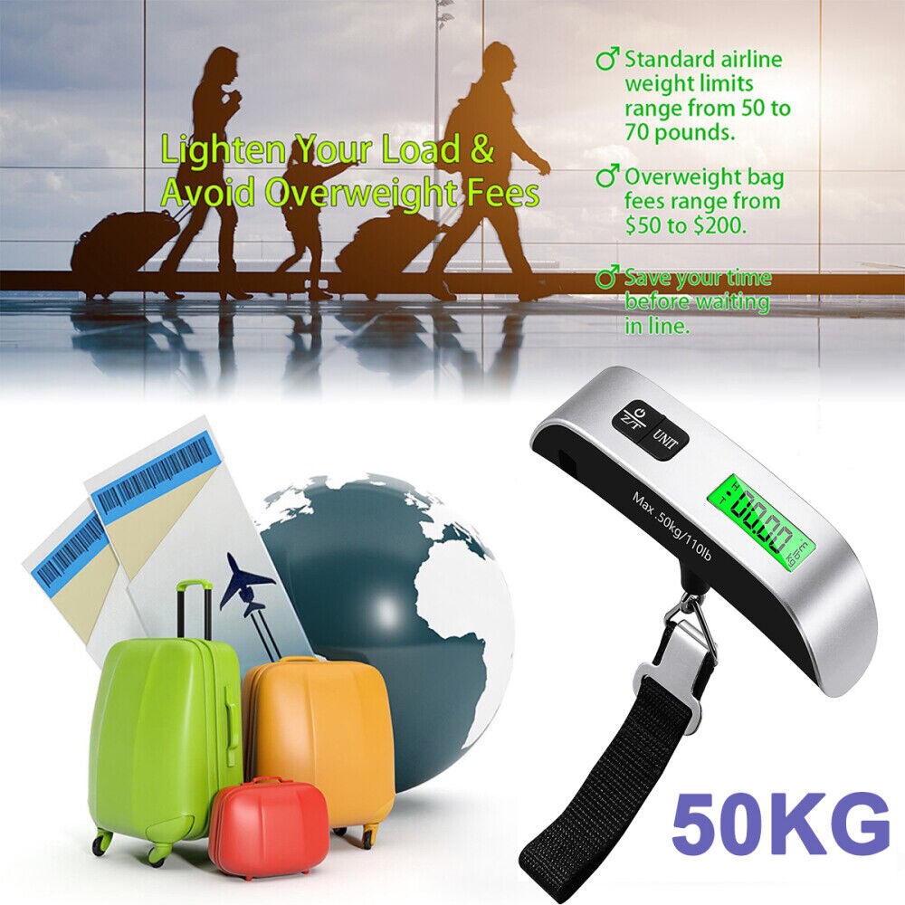 Luggage Scales Portable Hanging Digital Electronic Travel Suitcase ...
