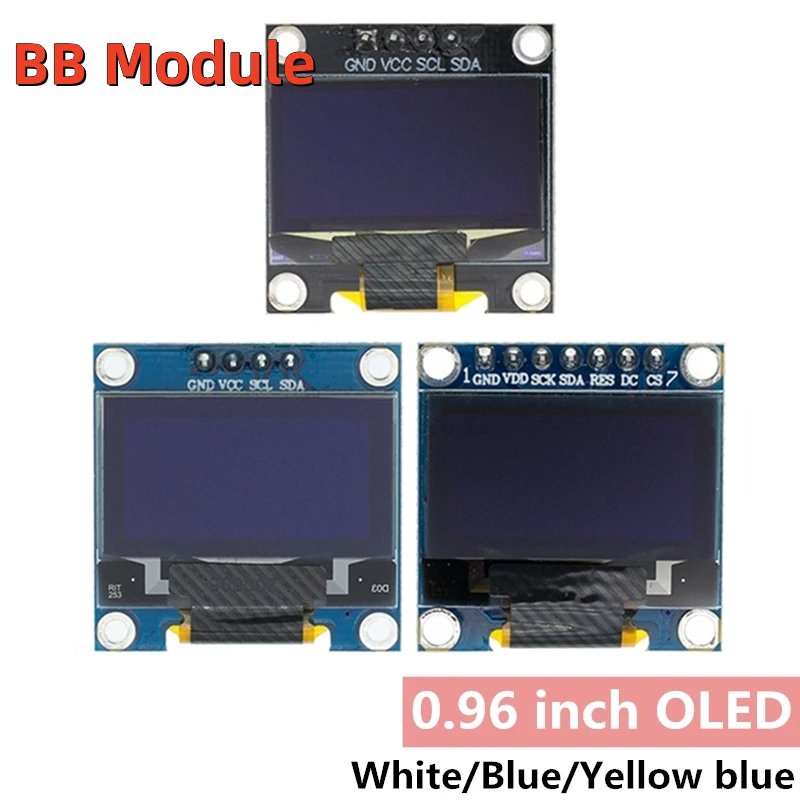 0 96 Inch Iic Serial Oled Display Module 128x64 I2c 12864 Lcd Screen