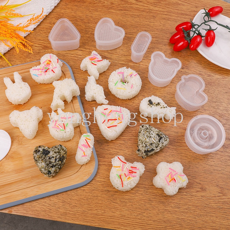 Multiple Shapes Cartoon Cute Sushi Mould Non Stick Japanese Nori ...