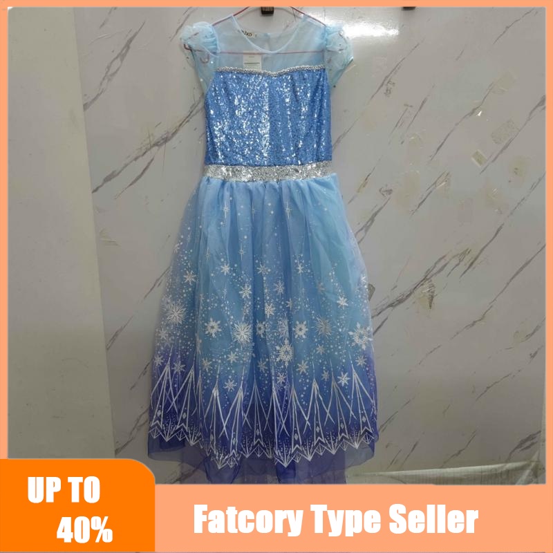 Princess Dresses Frozen 2 Girls Fancy Anna Elsa Costume Birthday Party ...