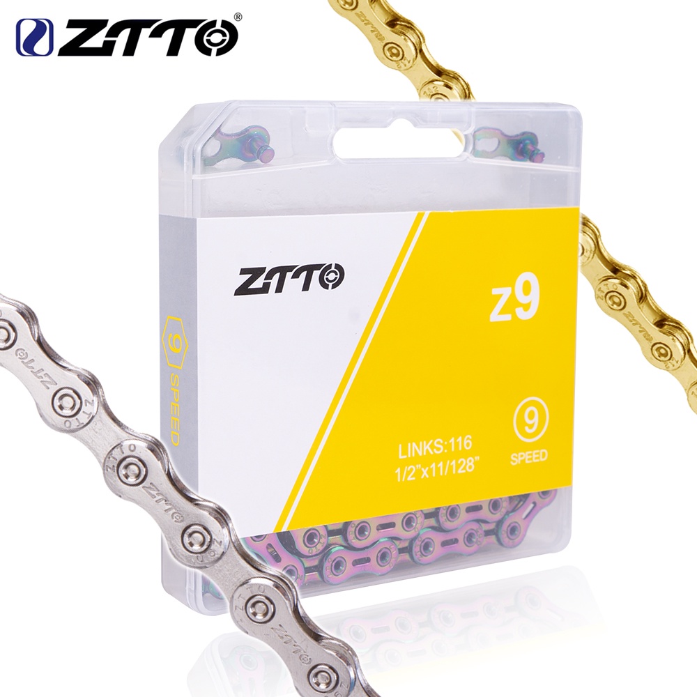 ZTTO Bicycle Chains 9 Speed 116 Links 9S MTB Mountain Road Bike Chain ...