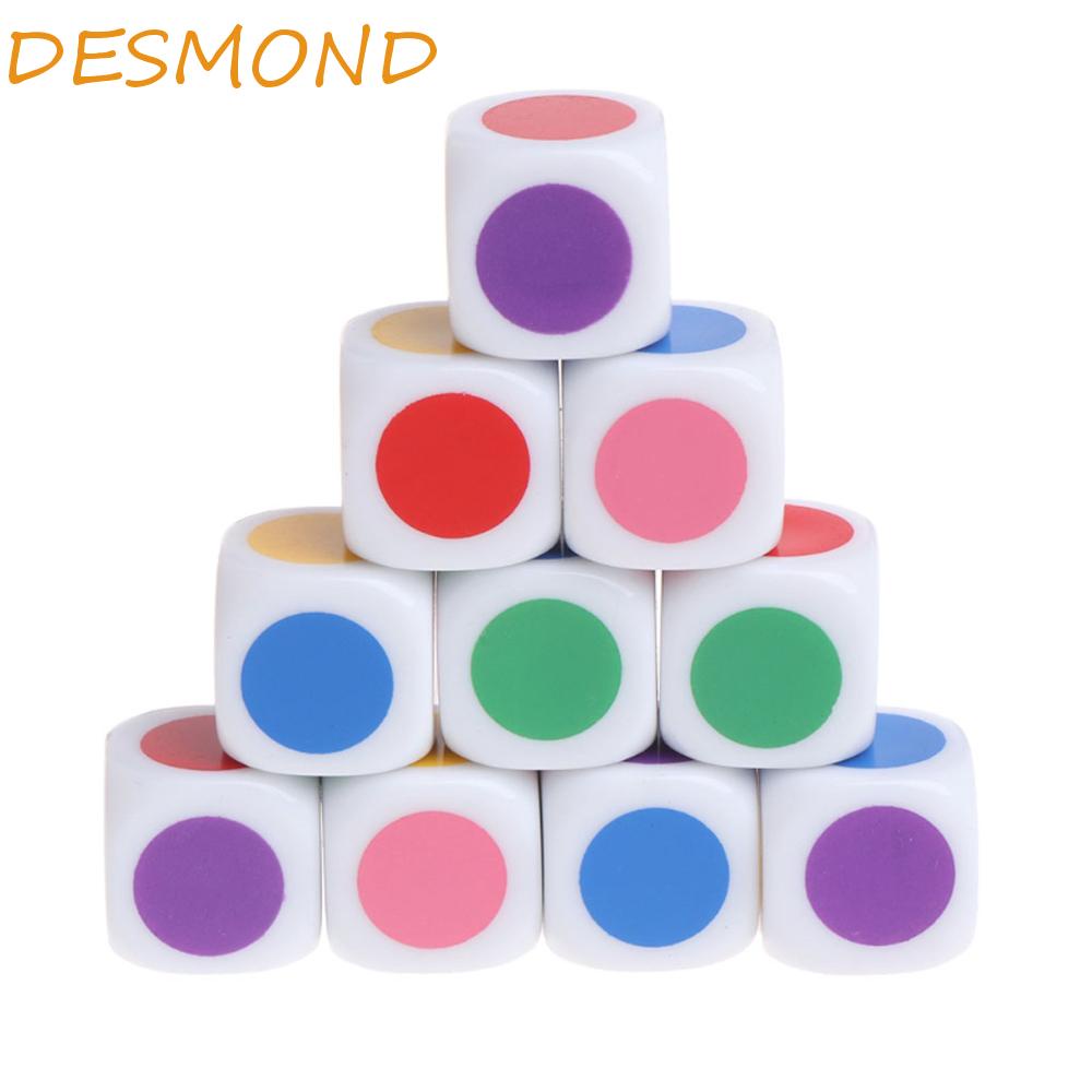 DESMOND High Quality Dices Funny White Color Cube Dice Board Game Party ...