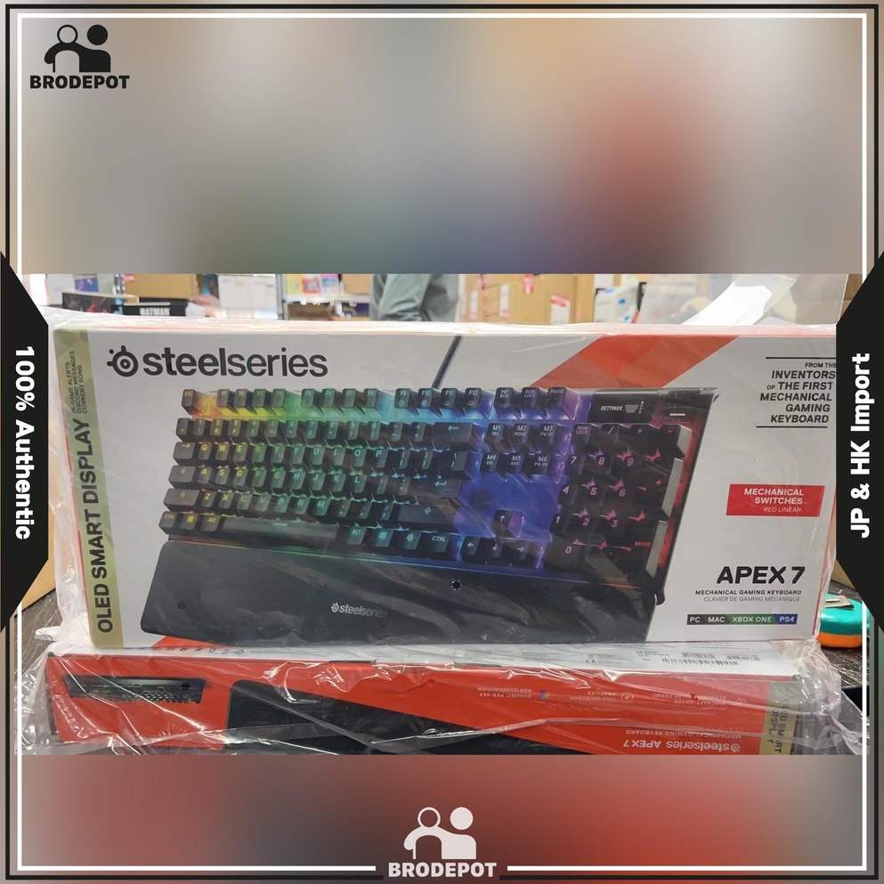 SteelSeries APEX 7 Red Switch RGB Mechanical Gaming Keyboard | Shopee ...