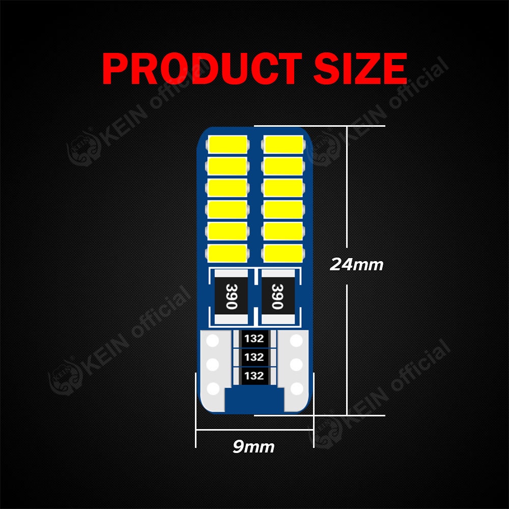 KEIN 2PCS Car Ceiling Dome Light T10 Led 31mm Festoon 28mm 36mm 39mm 41mm 194 C5W C10W C3W 3014 ...