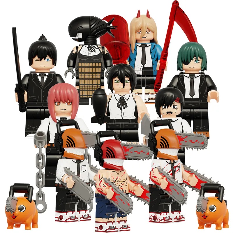 10pcs/set Chainsaw Man Denji Demon Boom Power Reze Angle Devil Violent ...