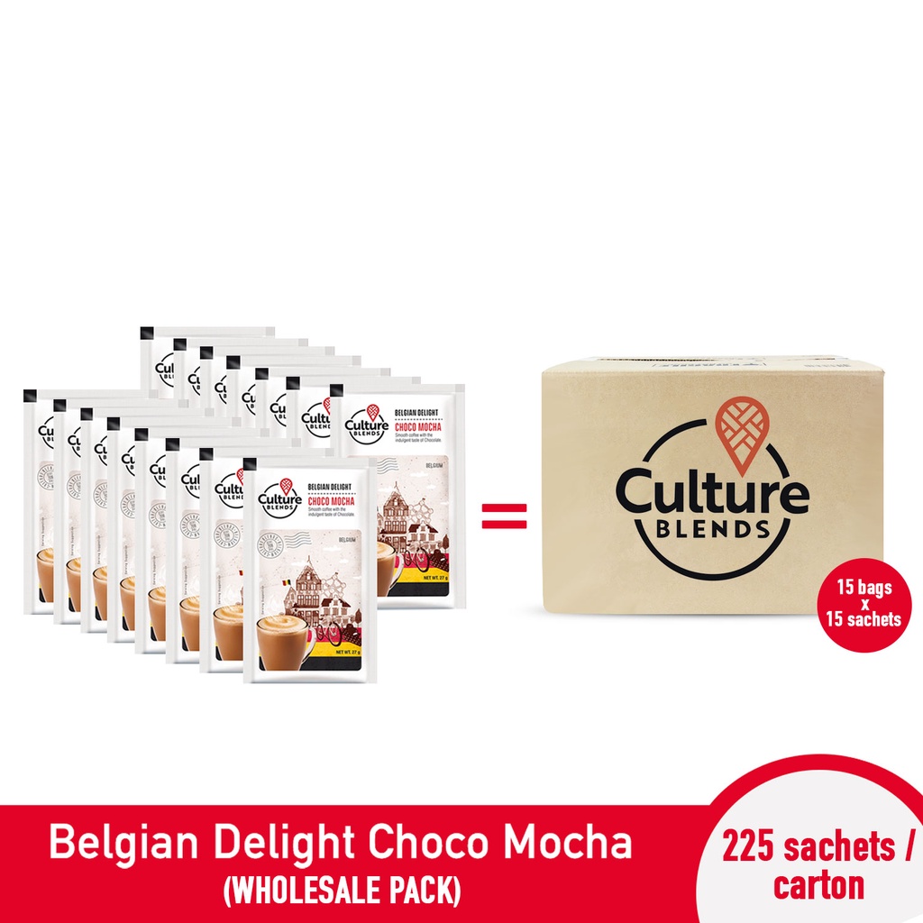 Culture Blends Belgian Delight Choco Mocha Coffee 27g X 15 Sachets/Pack ...