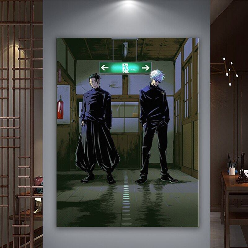 Wall Art Jujutsu Kaisen Canvas Painting Hd Print Gojo Satoru and Geto ...