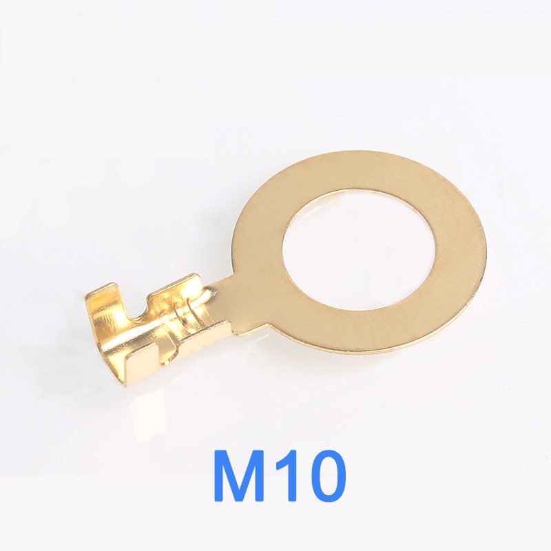 100PCS M3/M4/M5/M6/M8/M10 Ring Lugs Ring Eyes Copper Crimp Terminals ...