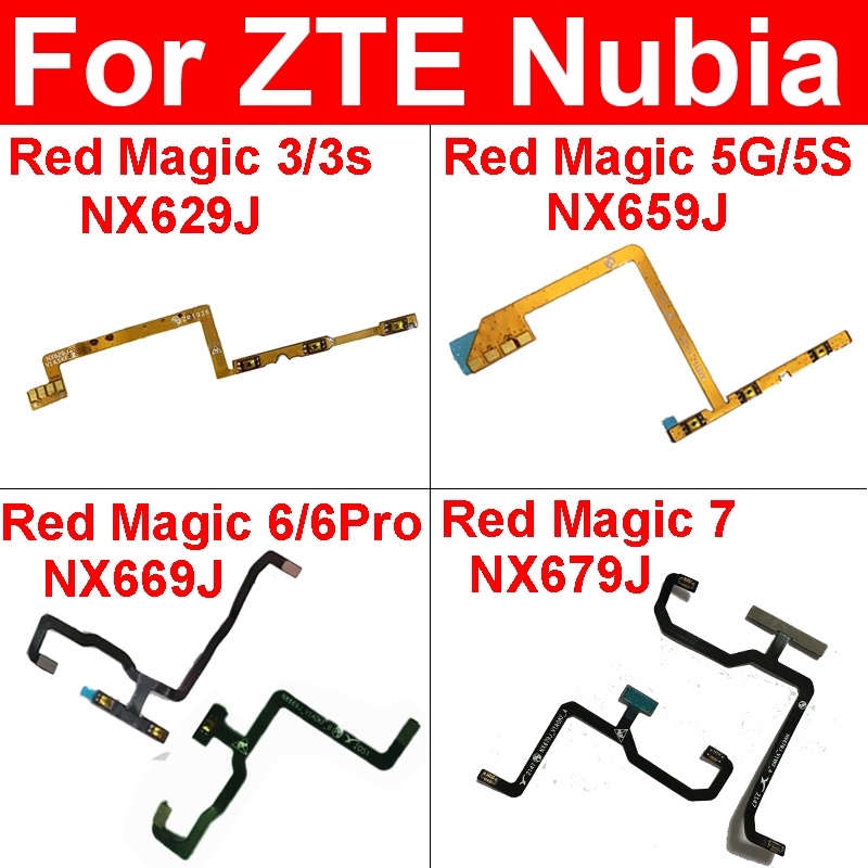 Power Volume Buttons Flex Cable For ZTE Nubia Red Magic 3 3S NX629J 5G ...