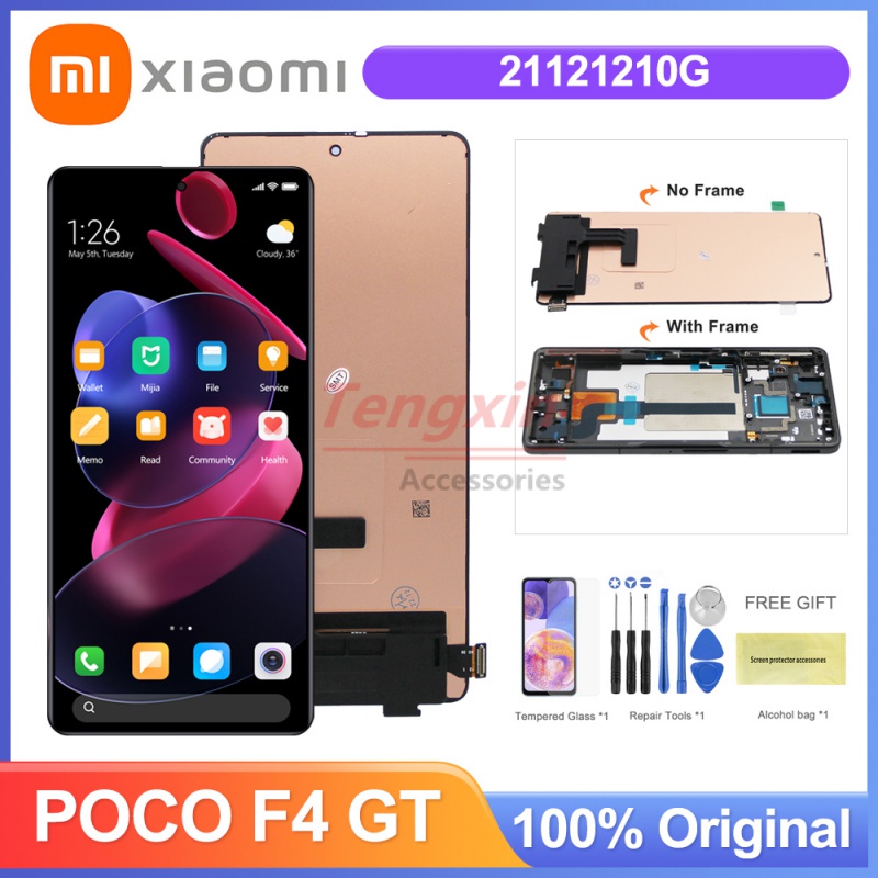 Original 6.67"; Screen for Xiaomi Poco F4 GT 21121210G Lcd Display Digital Touch Screen with ...