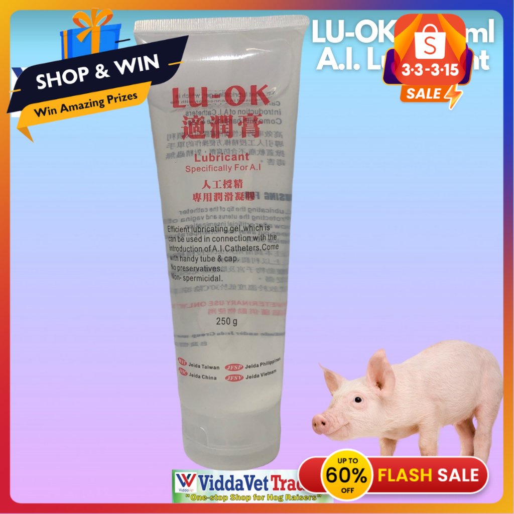Viddavet Quality 275 ml Luok AI Lubricant Gel for Livestock Pigs Cattle ...