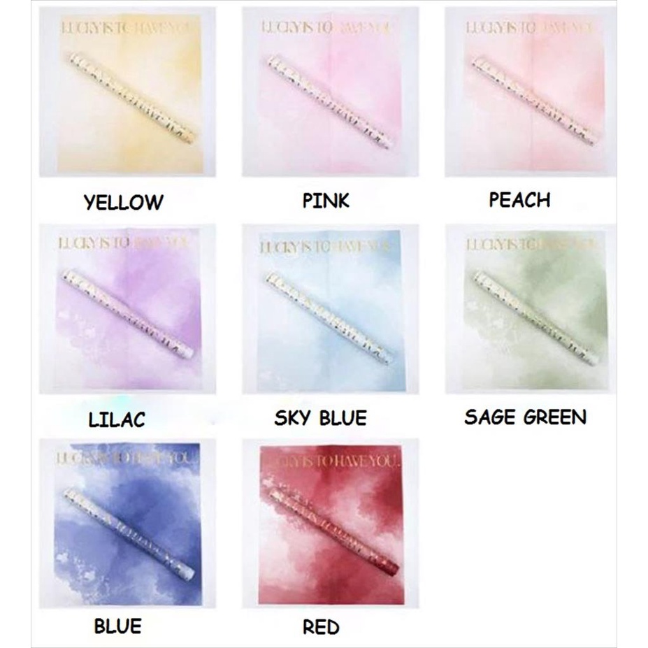 [1 Sheet] WATER SPOT ART CELLOPHANE Flower Wrapping Paper/Flower ...