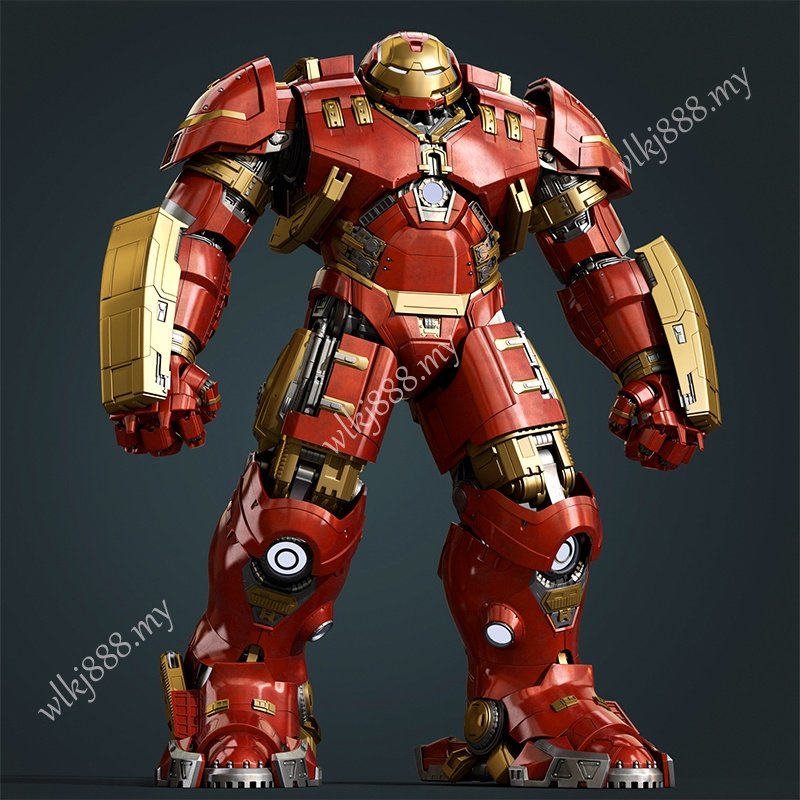 Avengers Iron Man Hulkbuster 17cm Action Hulk Buster Ironman with LED ...