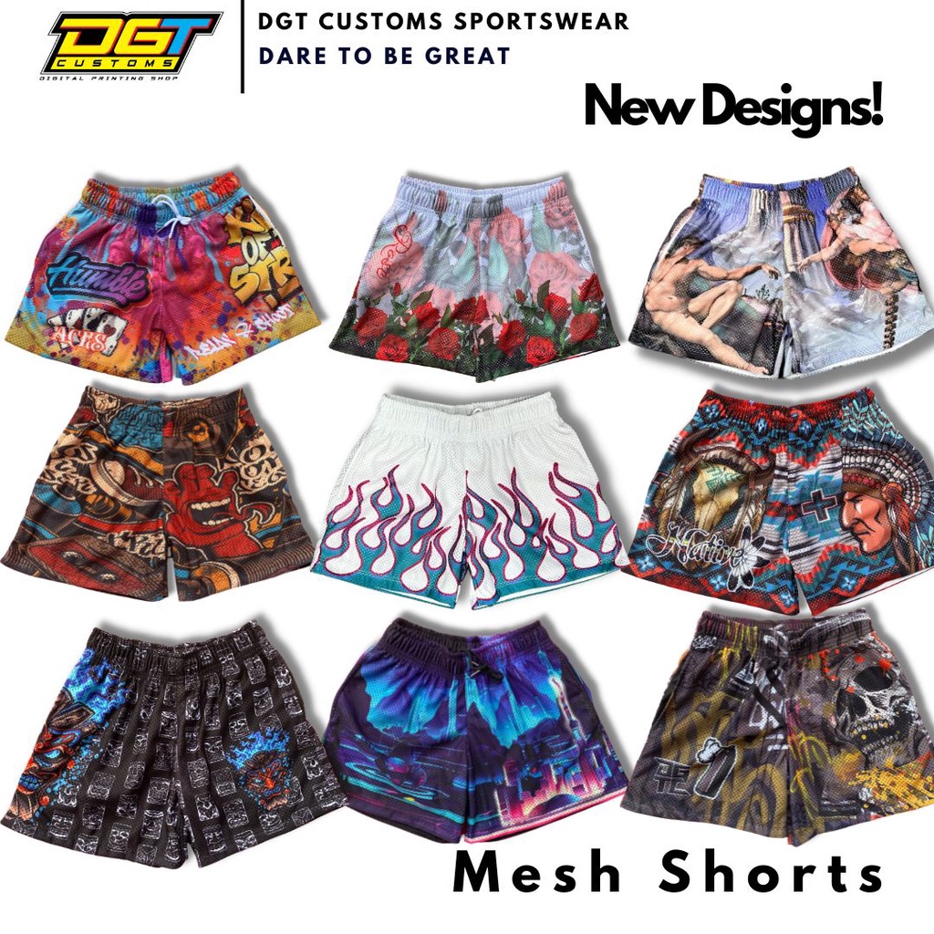 unisex mesh short mid waist / above the knee basketball short / trendy ...