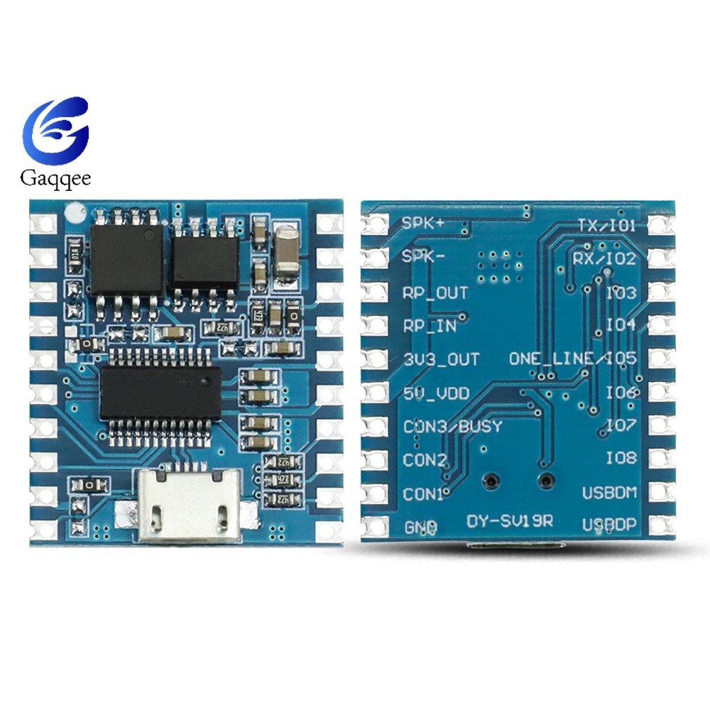 GAQQEE Voice Playback Module I/O Trigger UART Control MP3 Player Voice ...