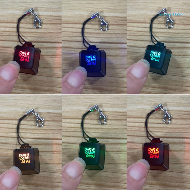 BTM RGB LED Mechanical Keyboard Switch Keychain Light Up Backlit For ...