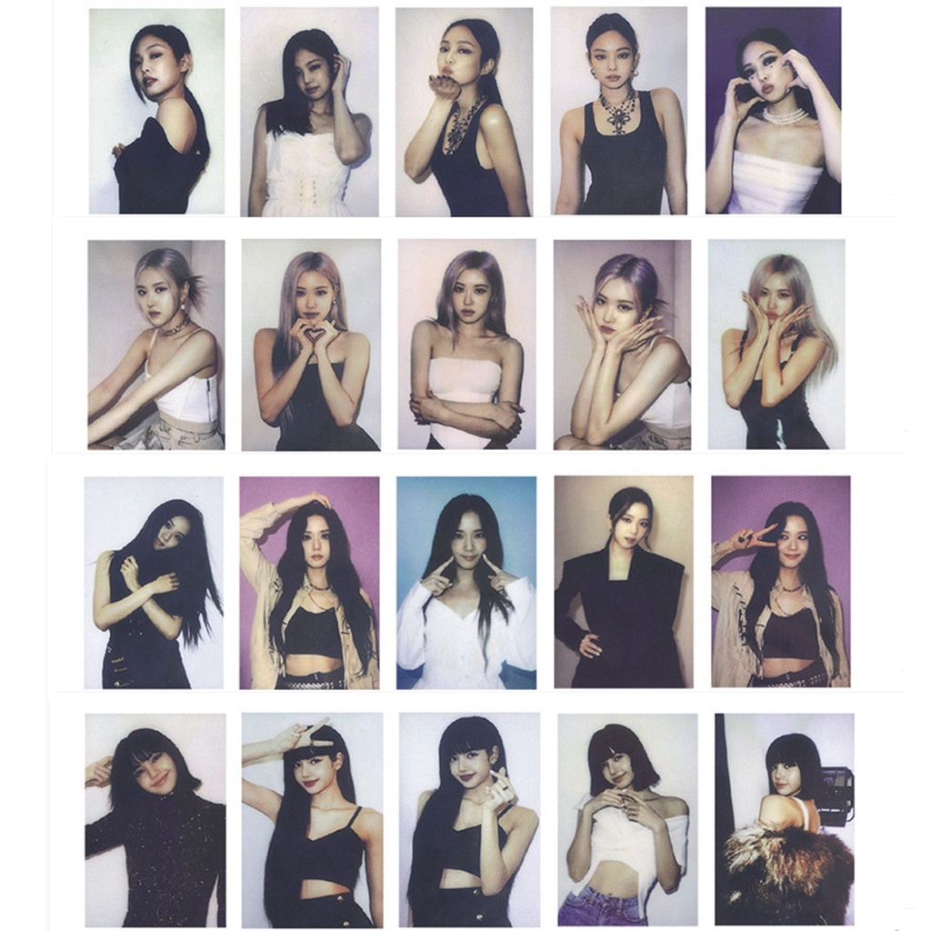 5pcs/set BP The Album Lightstick Photo Photocards LISA ROSE JENNIE ...