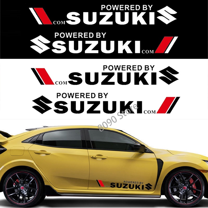 2pcs/set Modified PVC Car Body Side Cover Scratches Emblem Sticker Auto ...