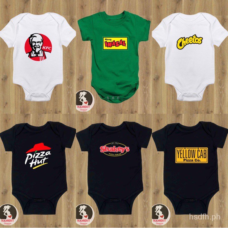 Mang Inasal, KFC, Shakeys, Pizza hut Customized Outfit Baby Onesie SSDW ...