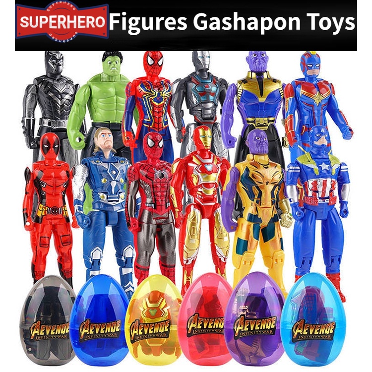 A SET Deformed Avengers Egg Kids Toys for Children Surprise Present ...