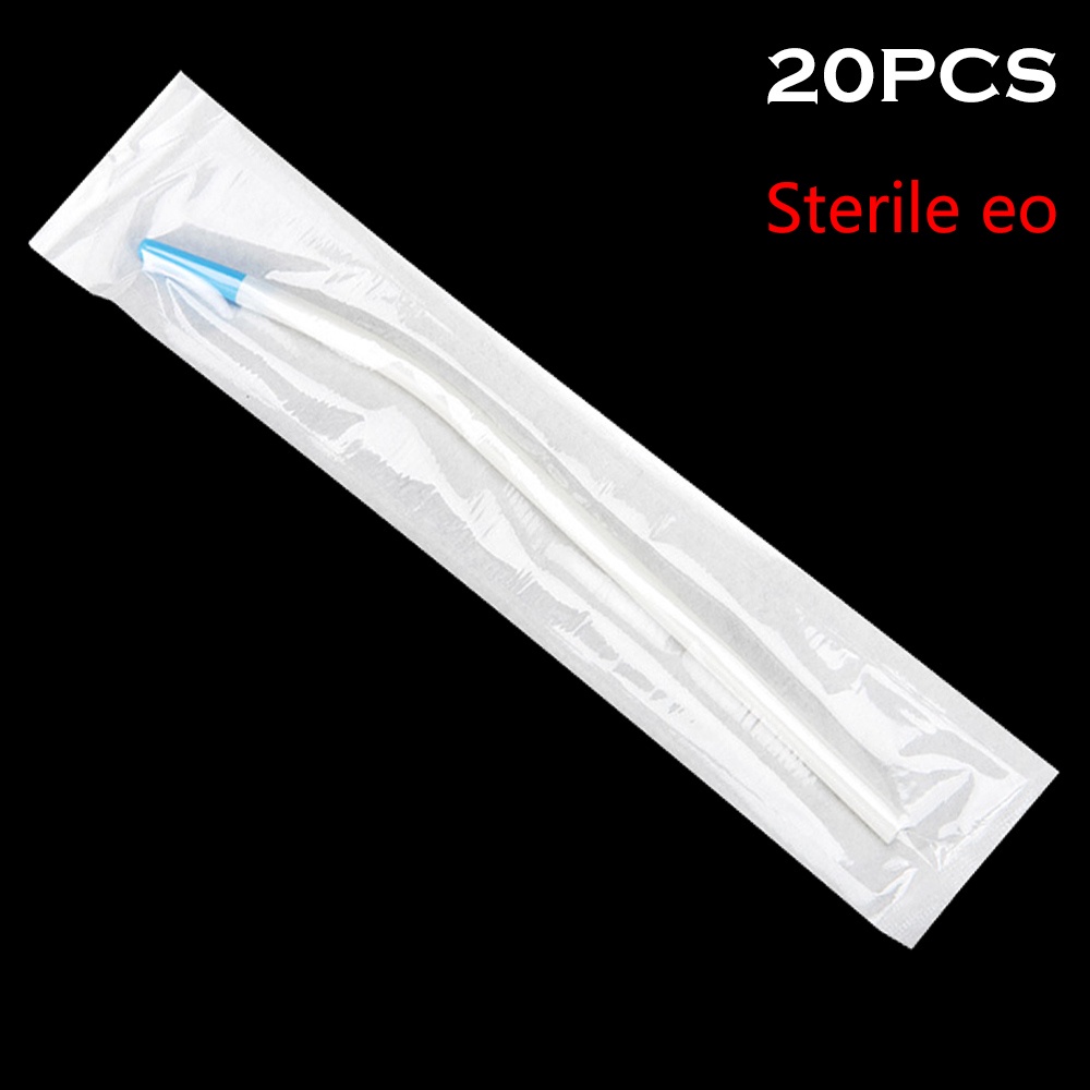 20pcs Sterile French Curved Straw Bended Straw Suction Tube Long Slim ...