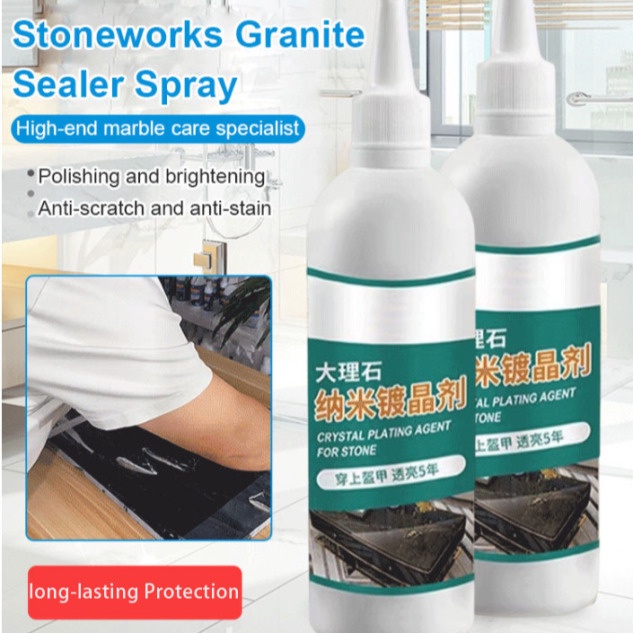 Stoneworks Granite Sealer Spray Marble polishing nano-crystal plating ...