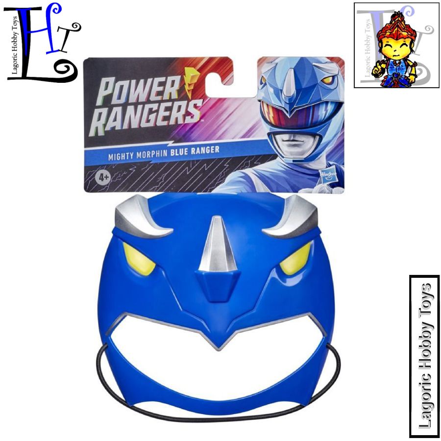 Power Rangers Mighty Morphin Blue Ranger Mask Role Play Hasbro Toy ...