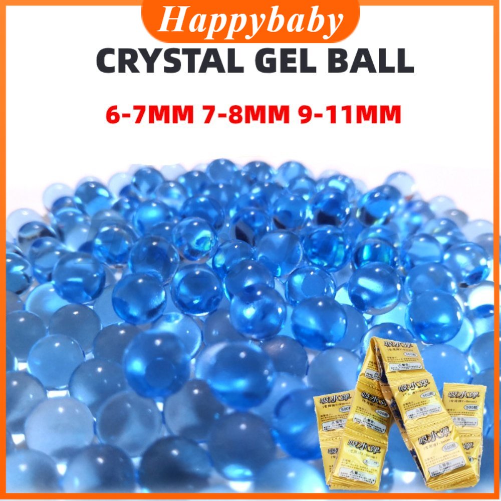 15Pcs 6-7mm 7-8mm 9-11mm Bagged Ball Colored Crystal Water Gel Kids ...