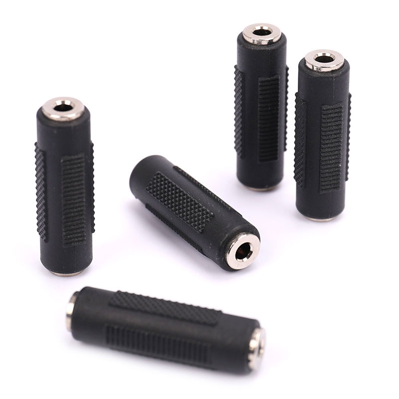 Nickel Plated 3.5 Mm Female To 3.5mm Female Jack Stereo Adapter ...