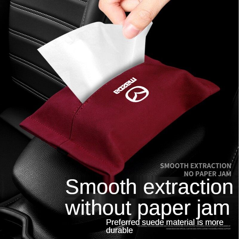 MAZDA Car Tissue Boxes Tissue Bag Organizer Car Decoration Storage Bag ...