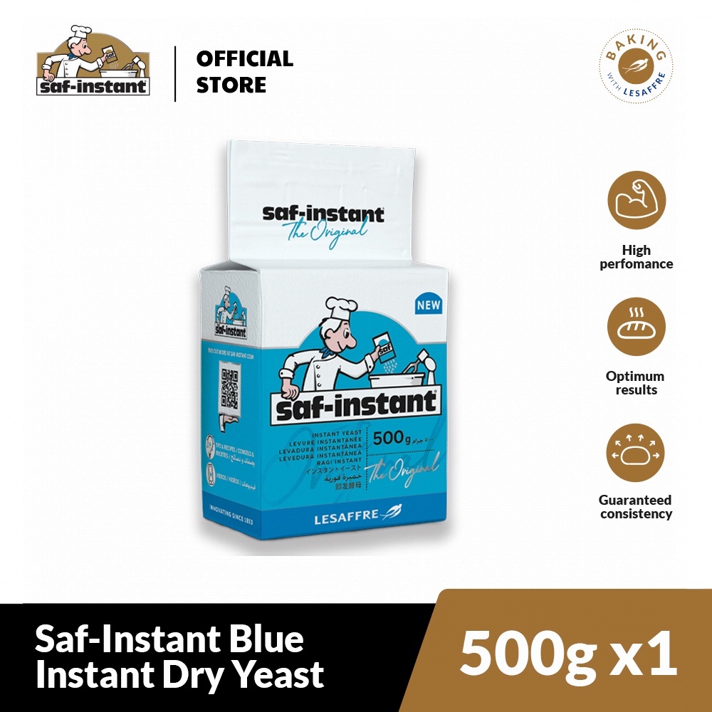 Lesaffre Saf-Instant Blue Instant Dry Yeast 500g Great For Danish ...