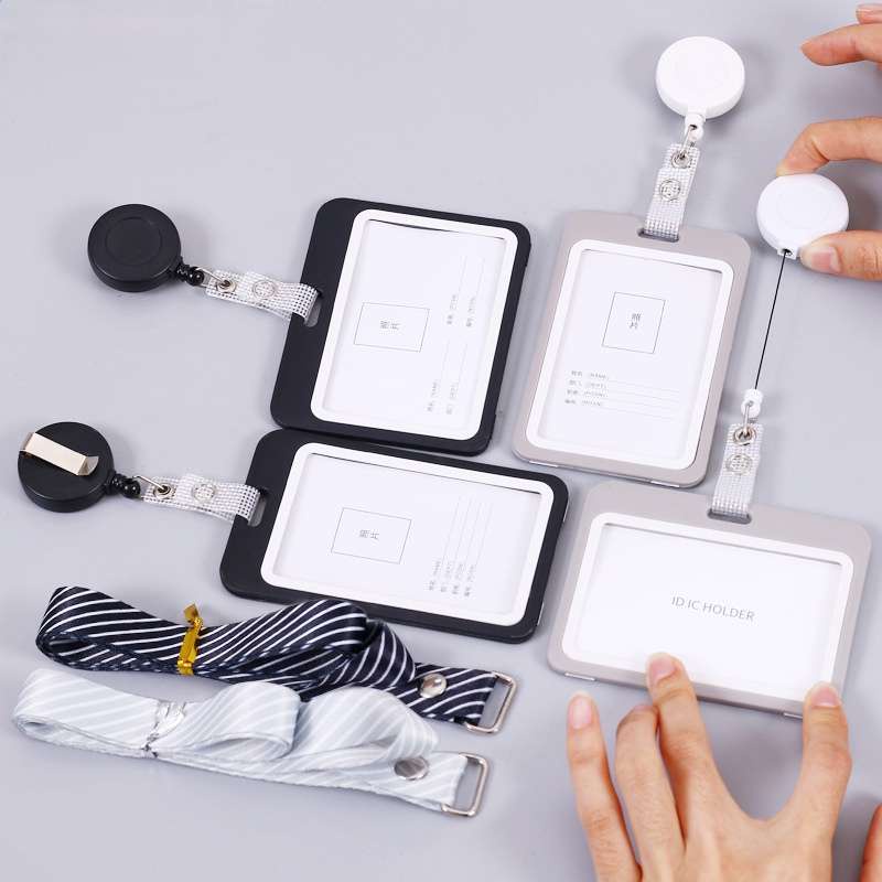 Name Tags Work Badge ID Card Holder Plastic Office Stationery ...