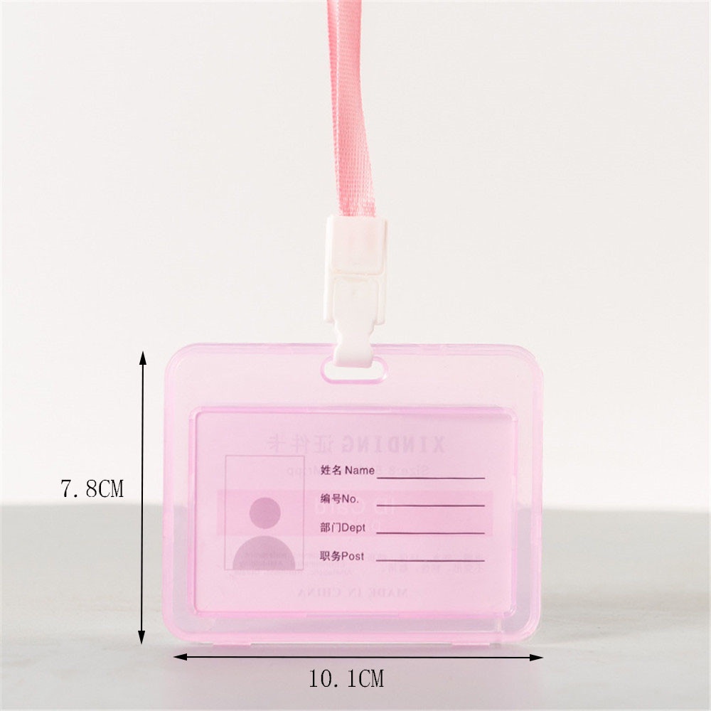 5 Color New Style Employee Name ID Card Cover Plastic Work Identity ...