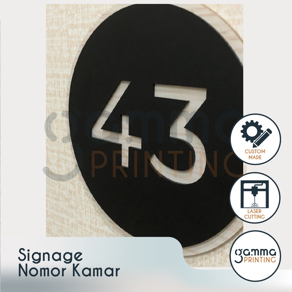 Round Acrylic Room Number Board Embossed Acrylic Signage Gamma | Shopee ...