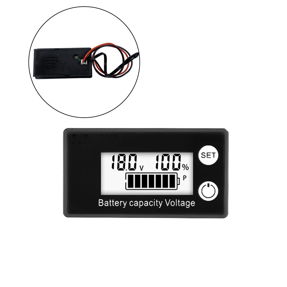 Battery Meter Indicator Voltage Meter 6133A DC8-100V with Alarm Lithium ...