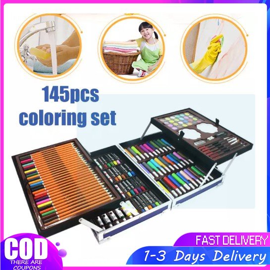 Christmas gifts New Year gifts 145 PCS. ART COLORING DRAWING PAINTING ...