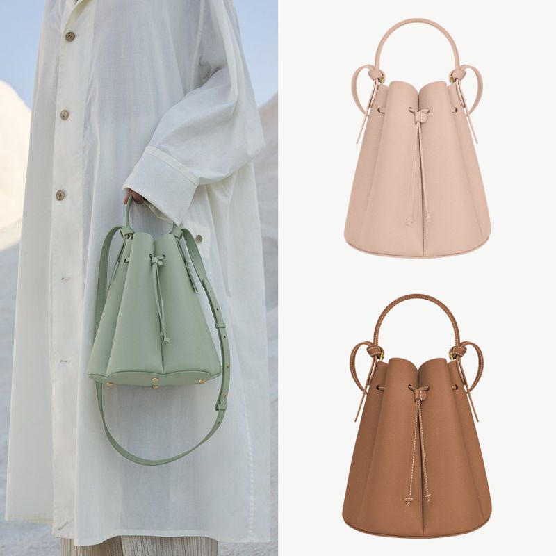 POLENE Petal Stitching Bucket Bag Women 2022 New Style French Niche ...