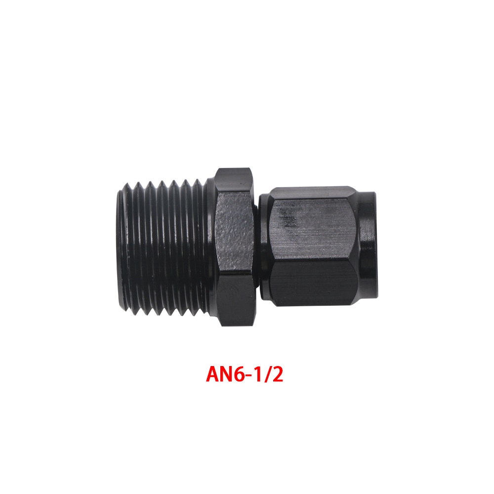 AN6 Female to 1/2 1/4 1/8 3/8 NPT Male Swivel Adapter Fitting Aluminum ...