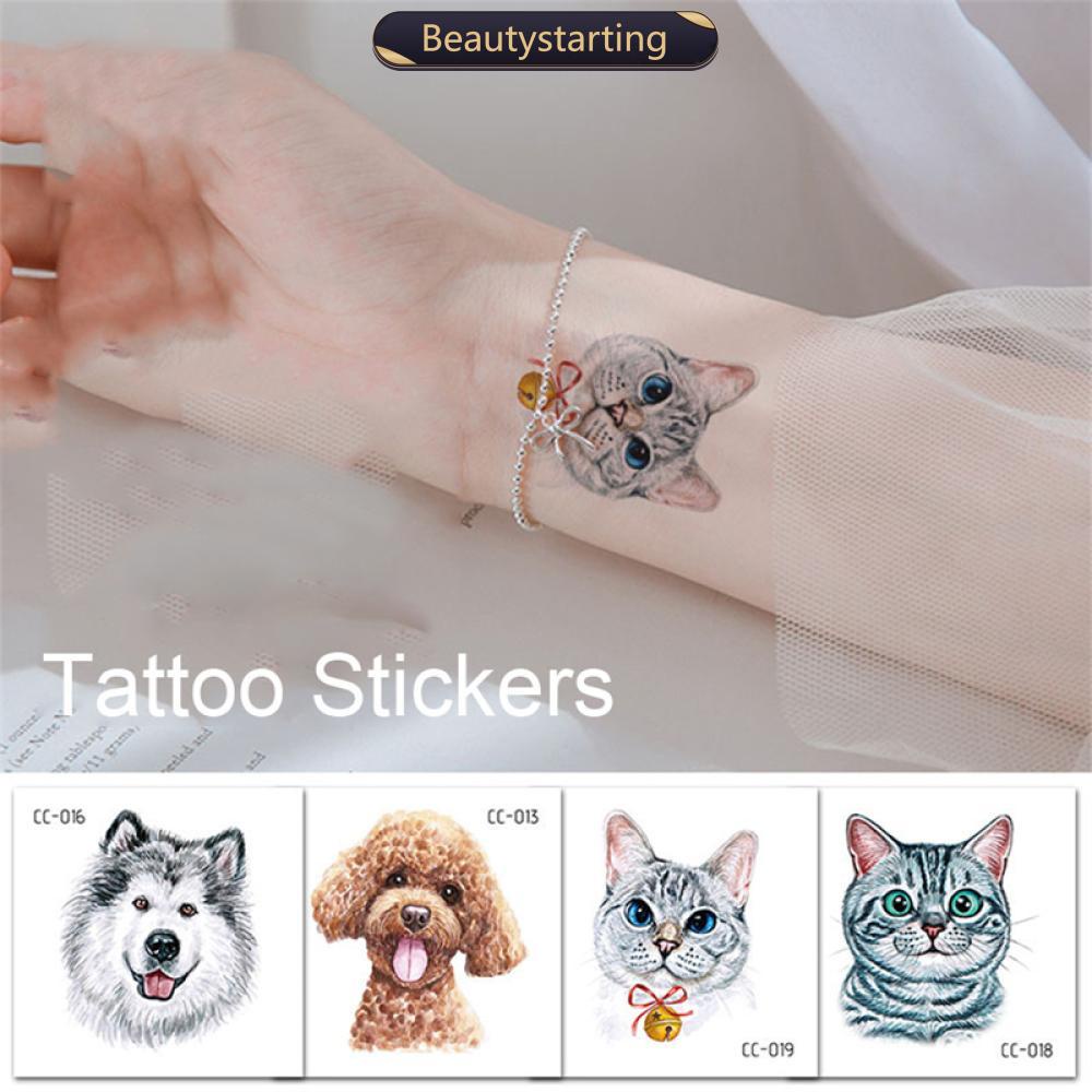 BEAUTYSTARTING Cartoon Cute Animal Tattoo Stickers Temporary Body Art ...